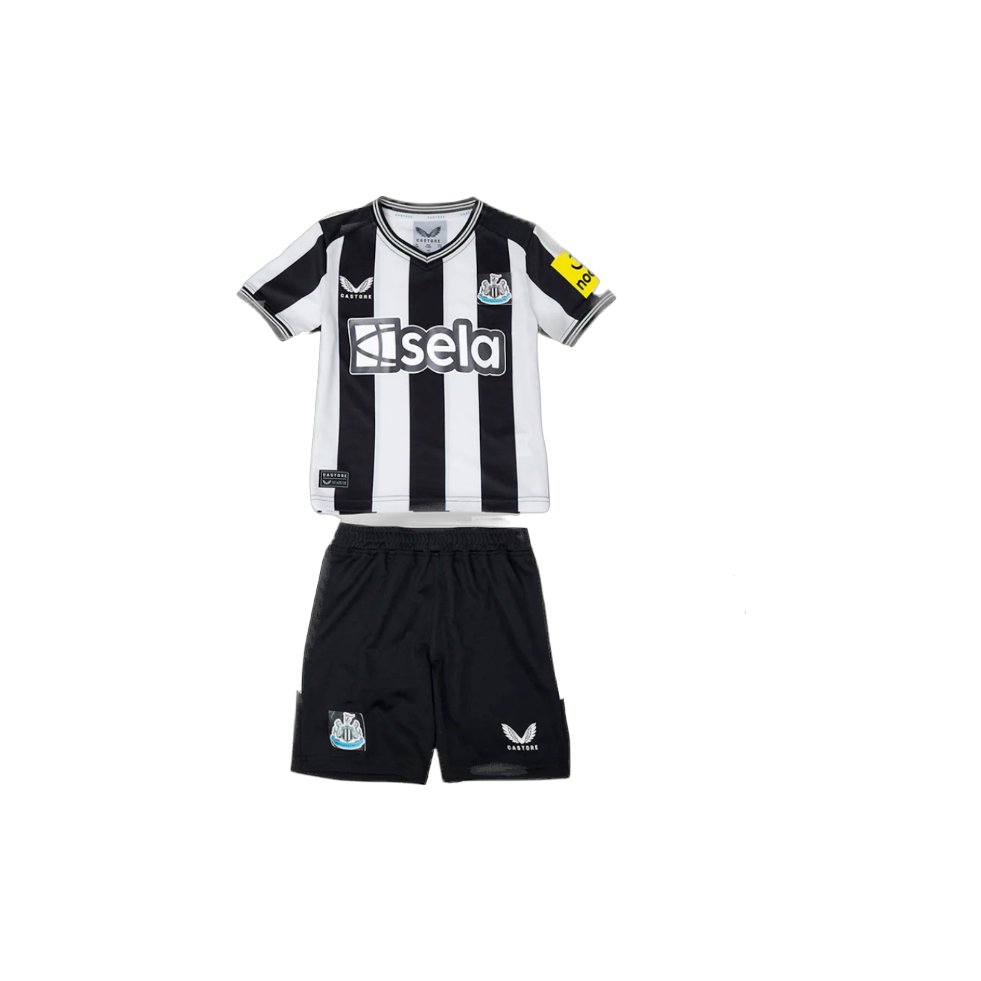 Newcastle United Home Kids Kit 2023-24 - SOCCALORD