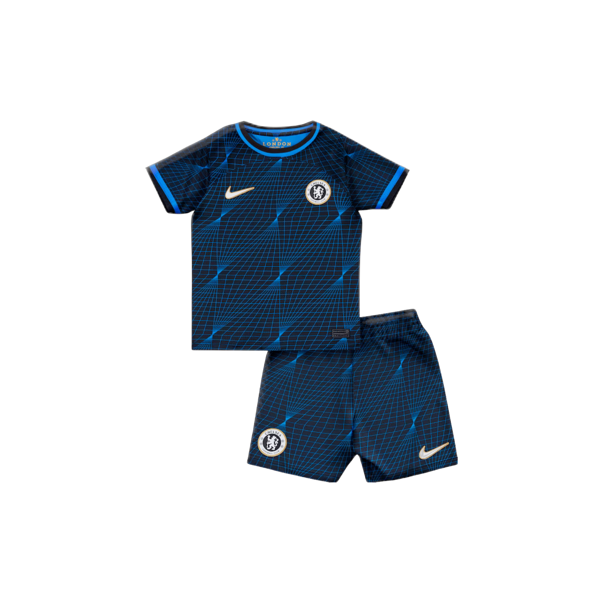 Chelsea away Kids Football Kit 2023-24 - SOCCALORD