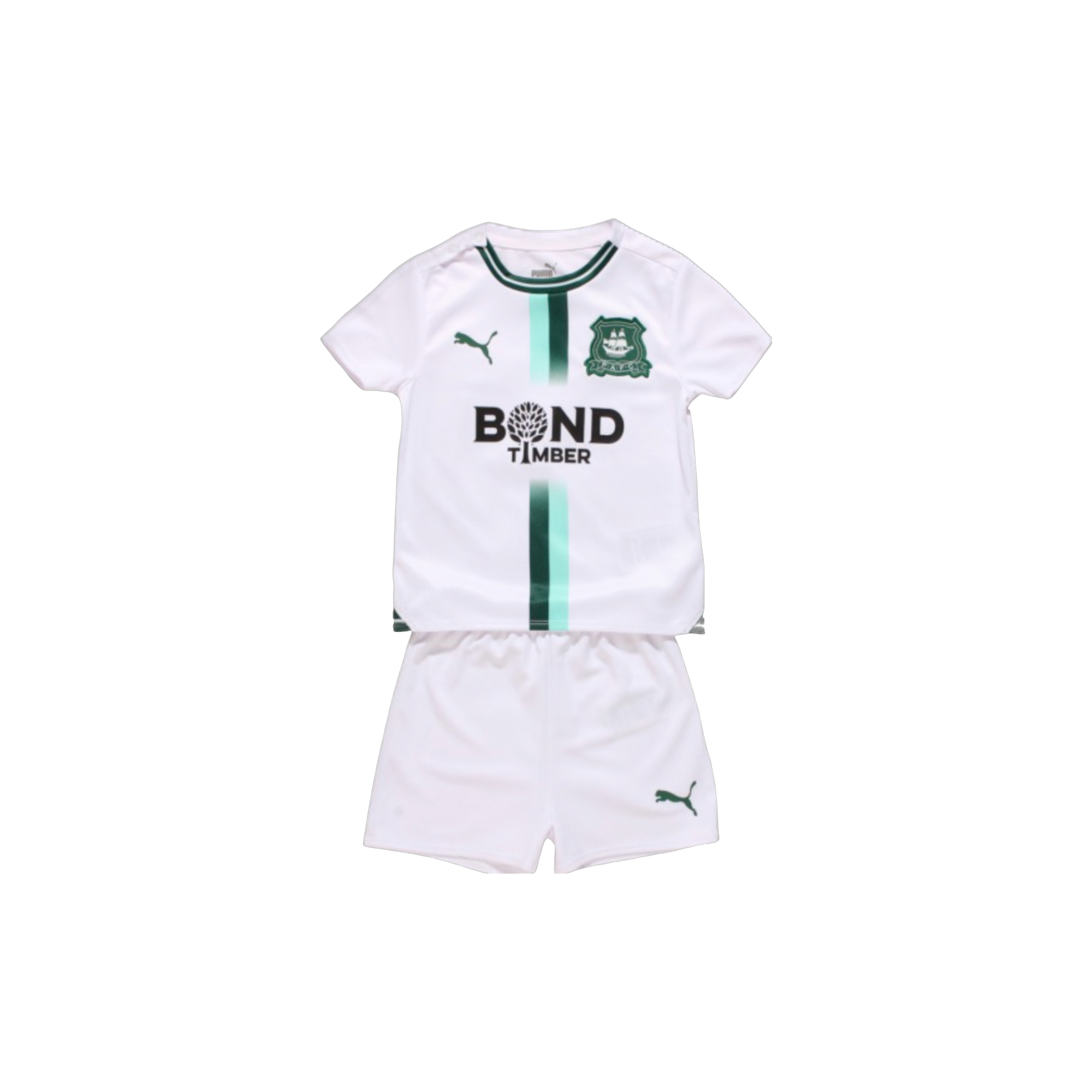 Plymouth Argyle FC Away Kids 2023-24 Full Kit - Soccalord
