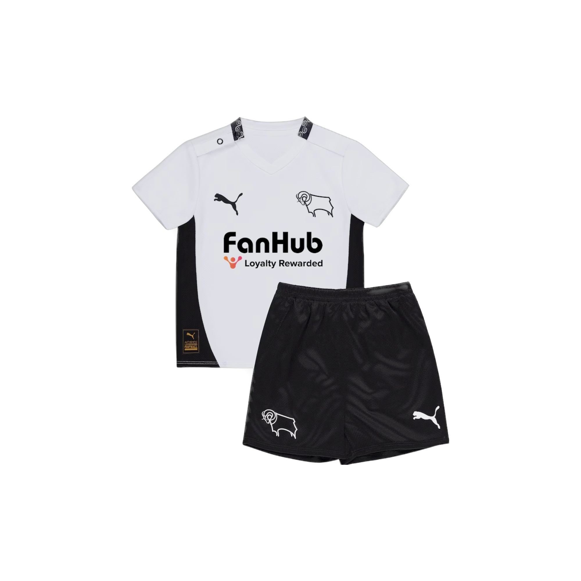 Derby County Kids 2024/25 Home Football Kit - SOCCALORD