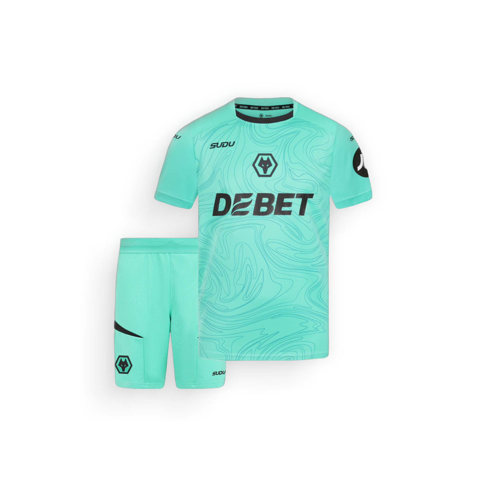 Wolves Home Goalkeeper Kids Football Kit 2024-25 - SOCCALORD