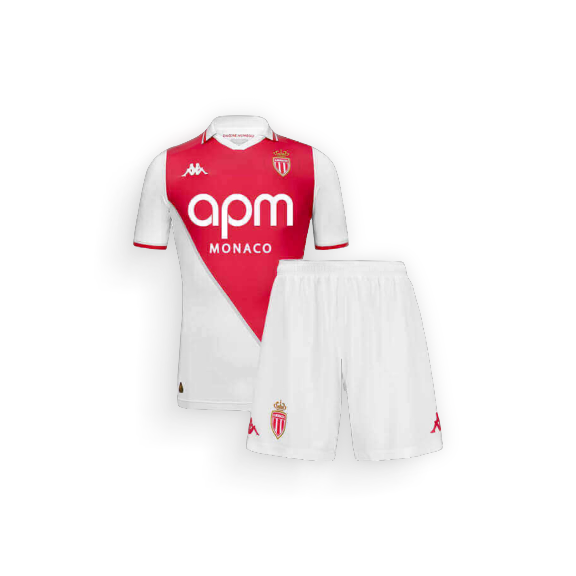 AS Monaco Kids Home Football Kit 2024-25 - SOCCALORD