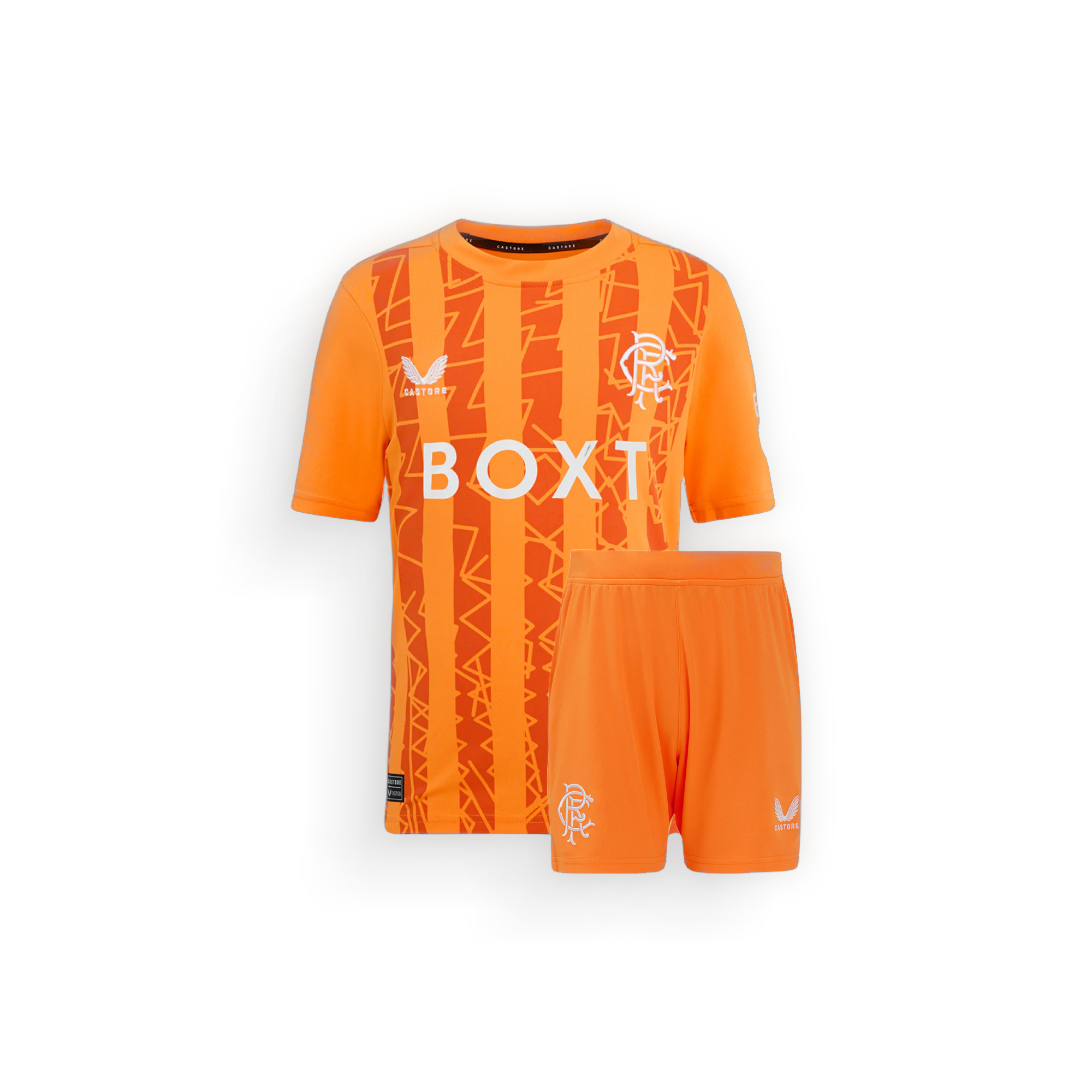 Rangers 24/25 Kids Goalkeeper Football Kit - Orange - SOCCALORD
