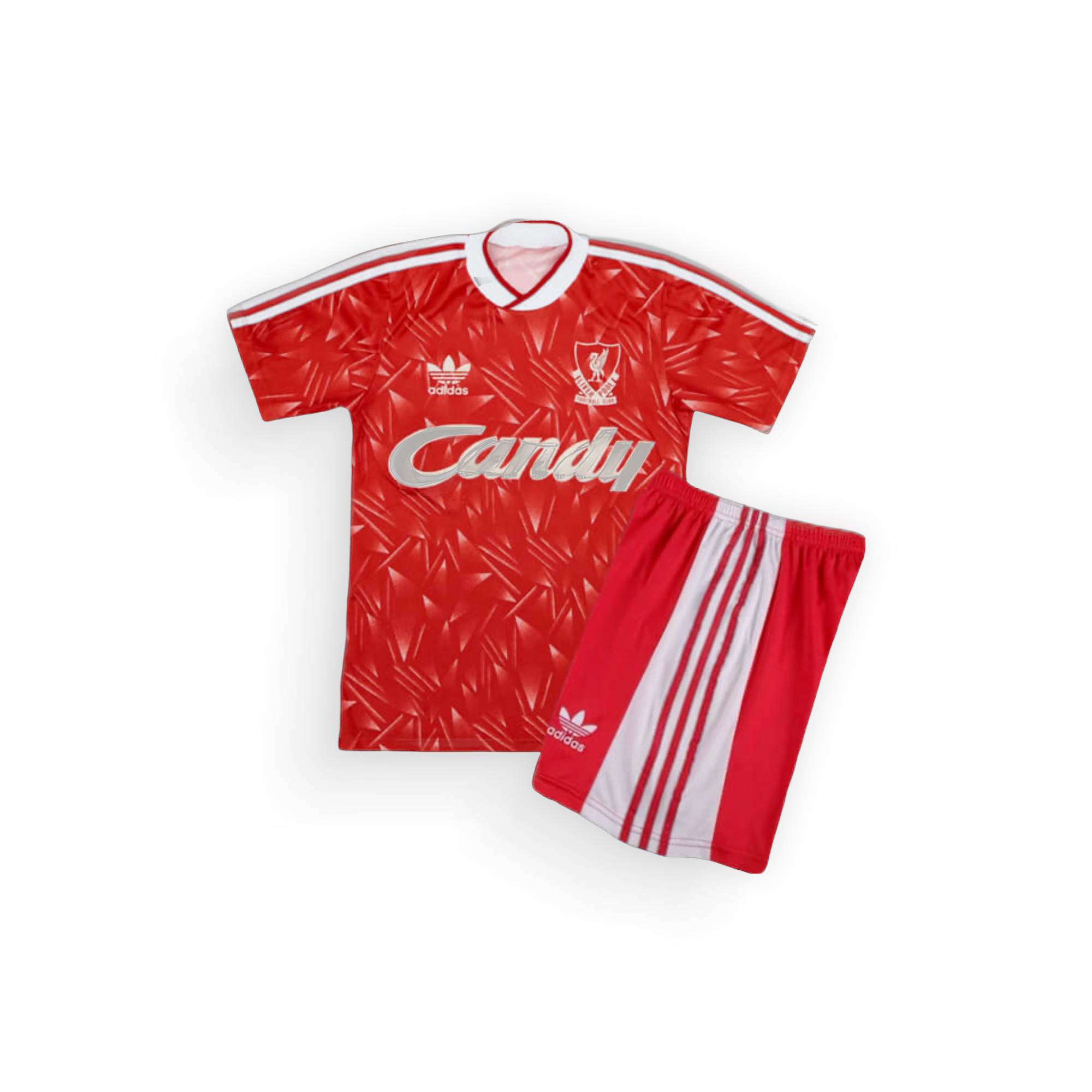 Liverpool 89/91 Home Retro Kids Football Kit - SOCCALORD