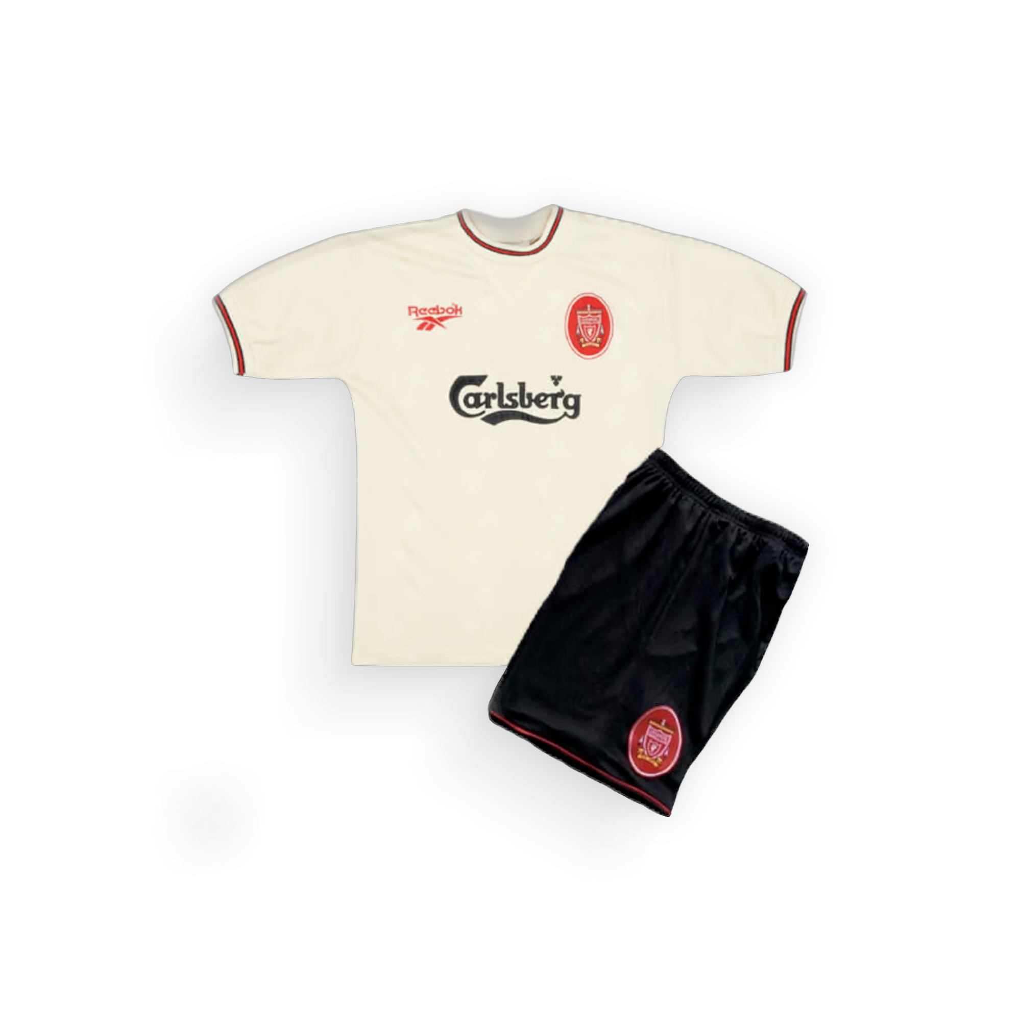 Liverpool 1996/97 Away Retro Kids Football Kit - SOCCALORD