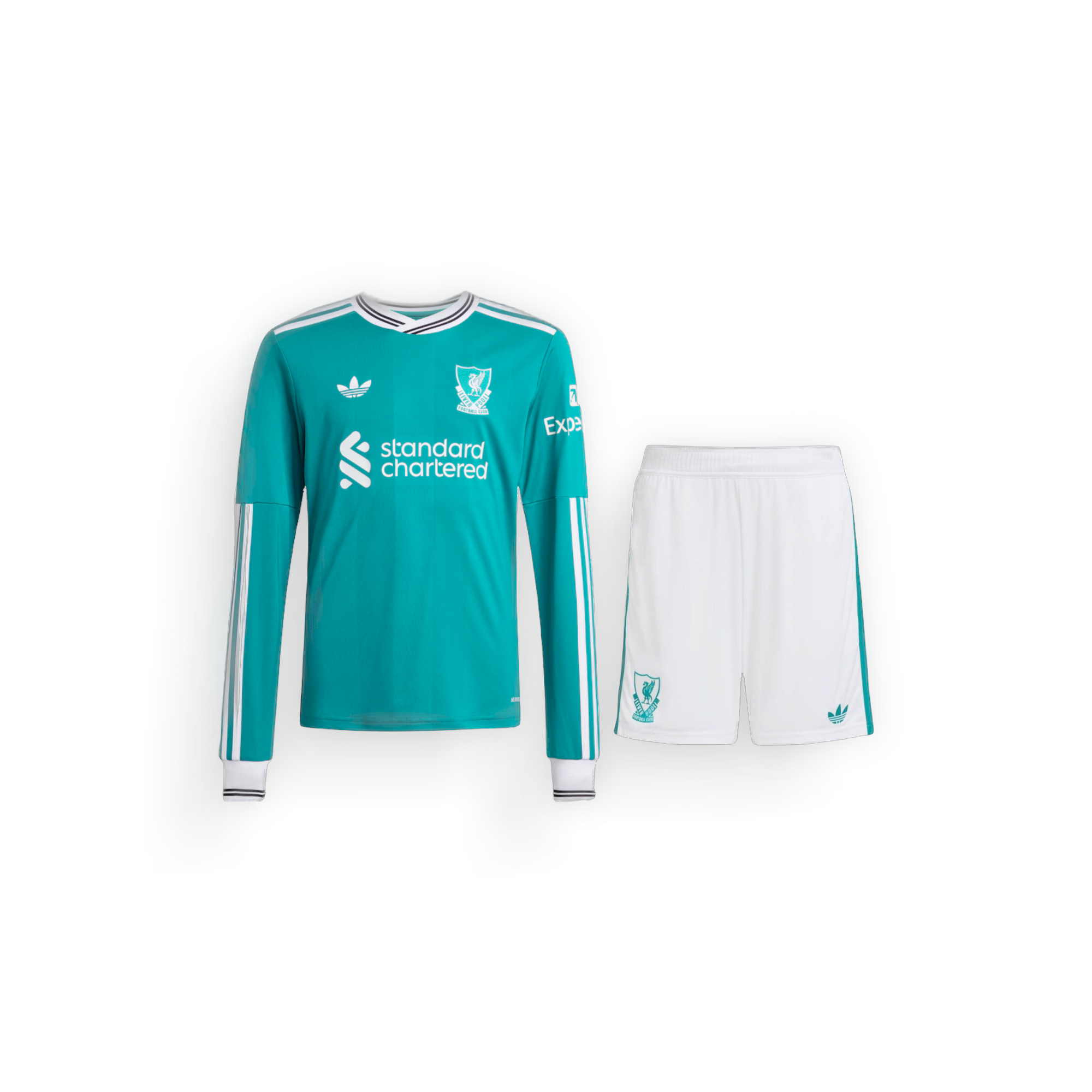 Liverpool Kids Long Sleeve 25-26 Third Football Kit - SOCCALORD